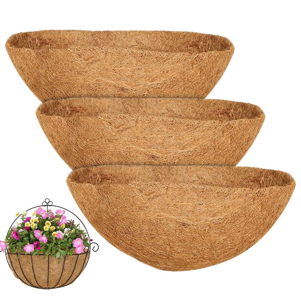 Ksruee Coconut Liners for 3Pcs Coconut Fiber Replacement Liners ...