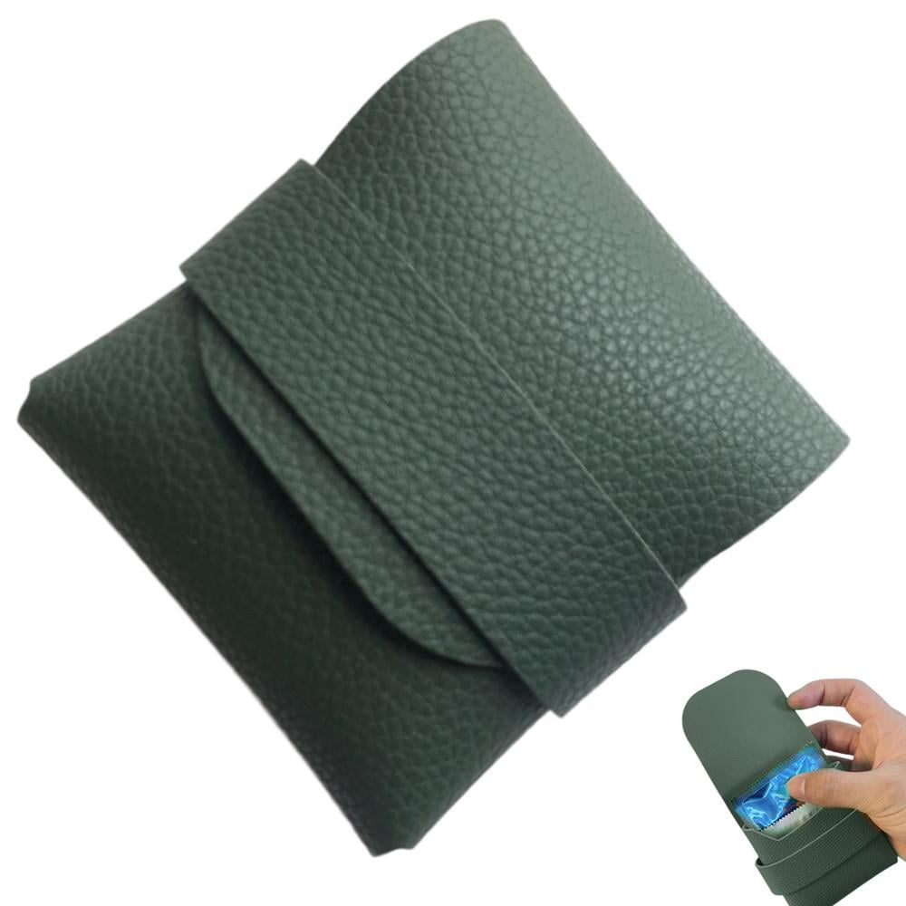 Ksruee Condom Carrying Case Small Purse PU Leather Condom Case Secure ...