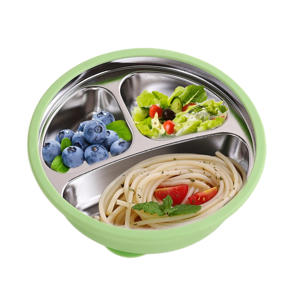 Ksruee Divided Suction Plate Divided Plates with Silicone Suction Food ...