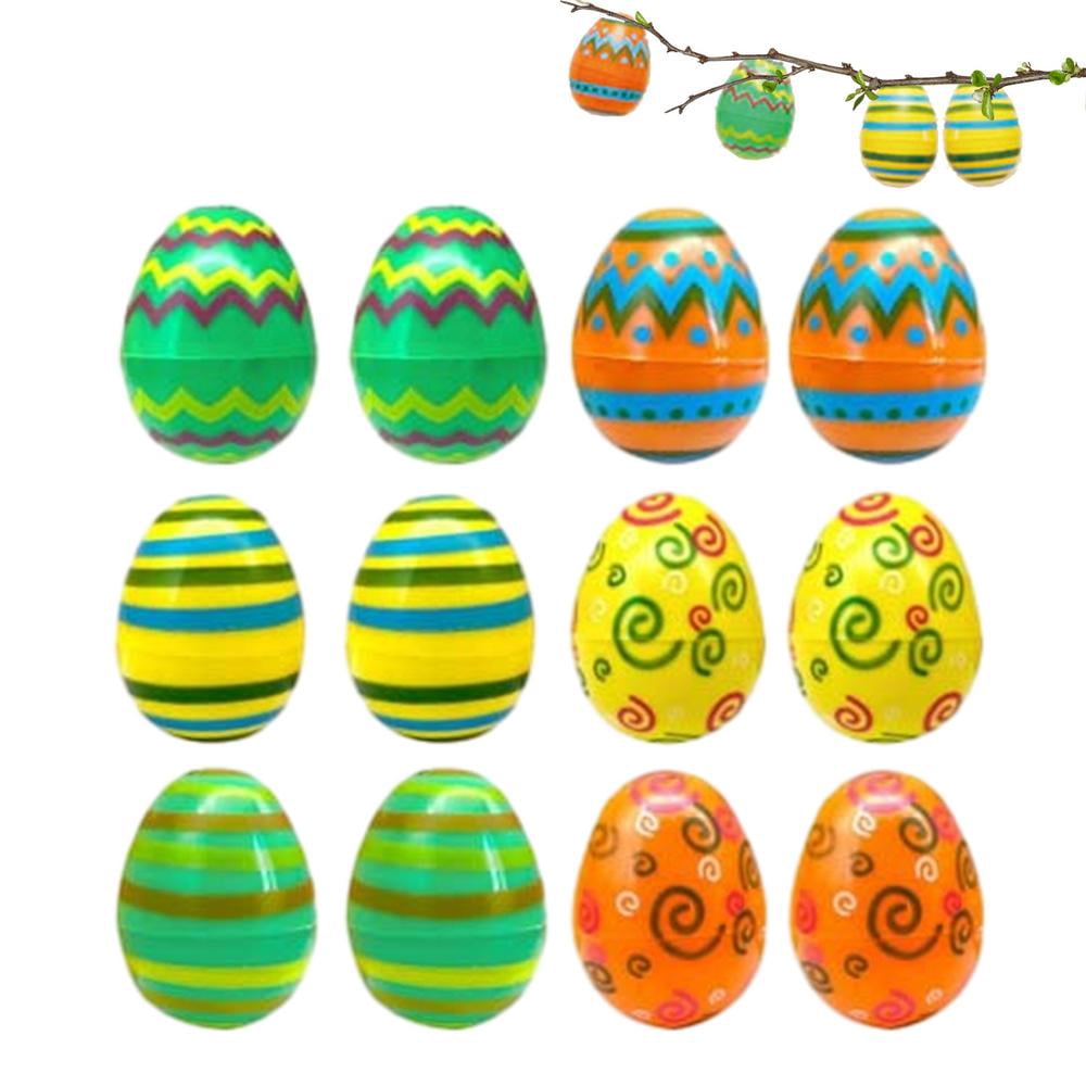 Ksruee Easter Egg Shells Fillable Empty Easter Egg Toy Party Favors ...