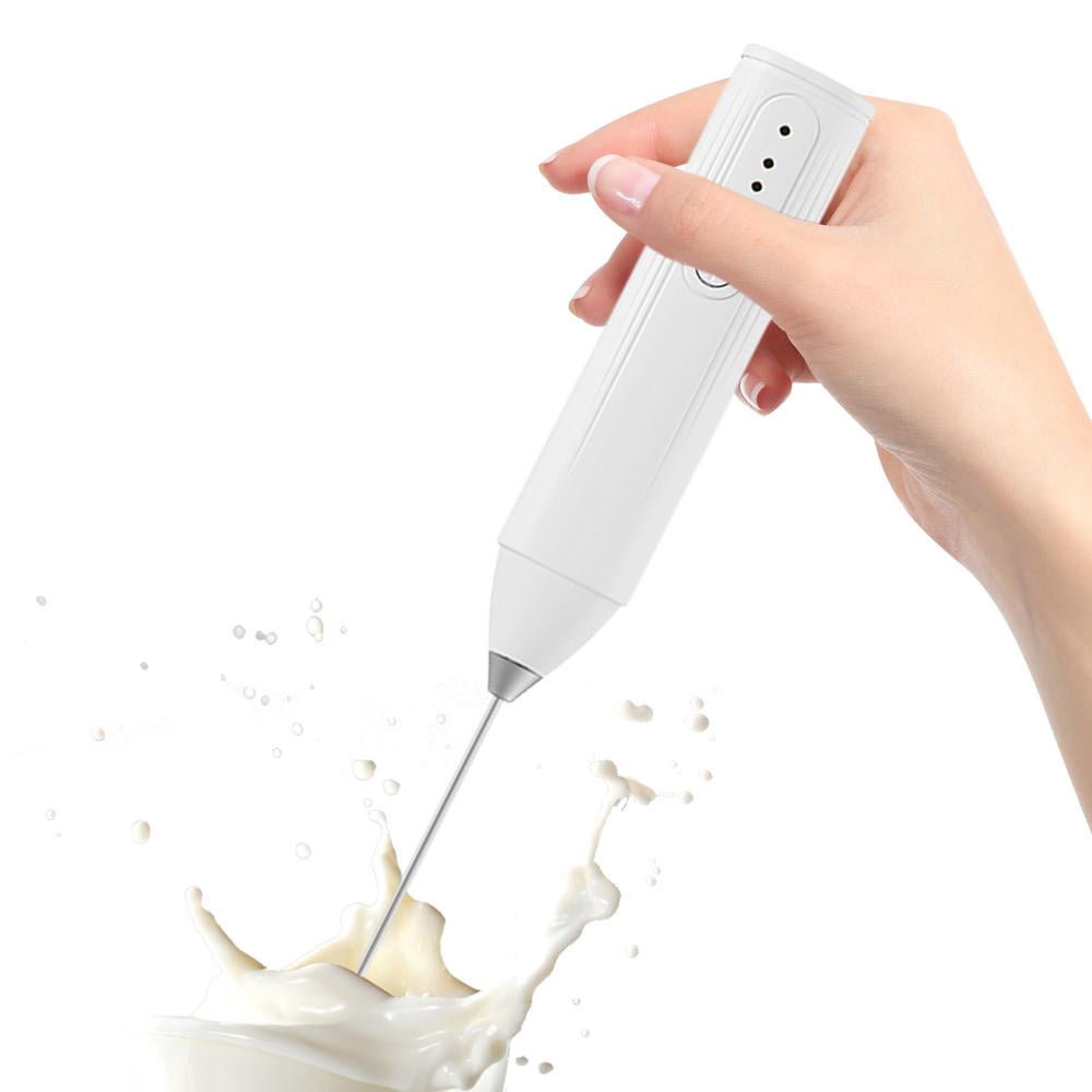 Ksruee Electric Milk Frother Hand Coffee Frother Rechargeable Cream ...