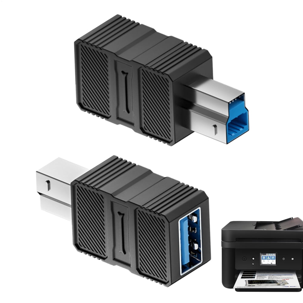 Ksruee External Hard Drive Adapter USB to B 3.0 Printer Adapter Plug ...