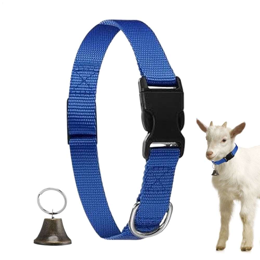 Ksruee Goat Collar Adjustable Nylon Collar with Bell Clear Sound Quick ...