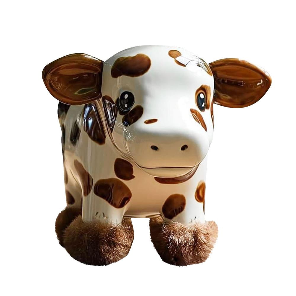 Ksruee Highland Cow Flower Pot 4Inch Highland Cow Resin Flowerpot Funny ...