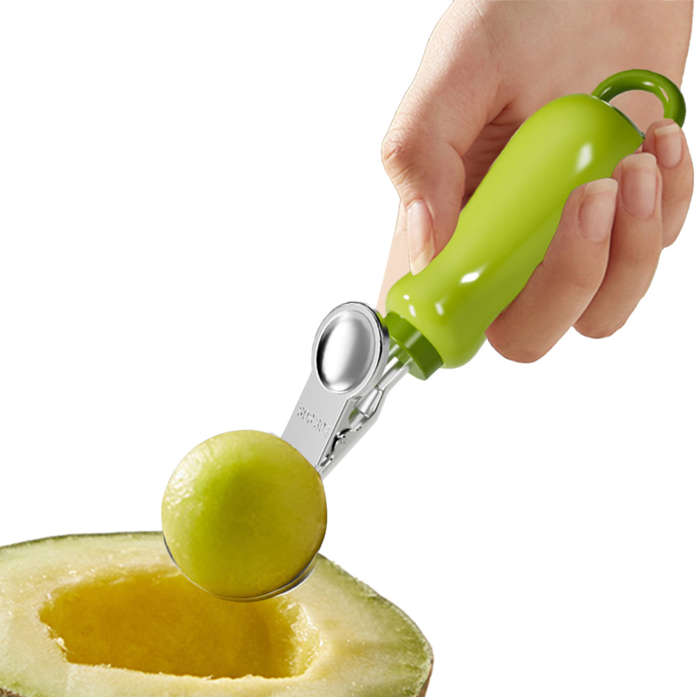 Ksruee Ice Cream Scoops Reboundable Stainless Steel Food Scoop Hangable ...