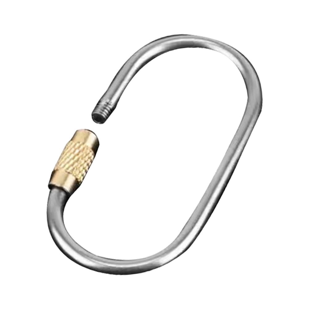 Ksruee Keychain Locking Carabiner Titanium Screw Lock Buckle Keychain ...
