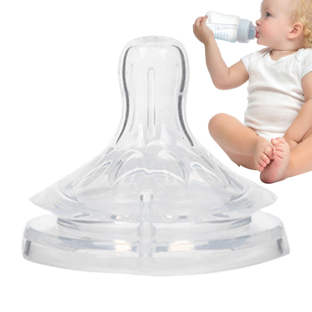 Ksruee Milk Bottle Pacifier Silicone Petal Soother Pacifier Wide ...