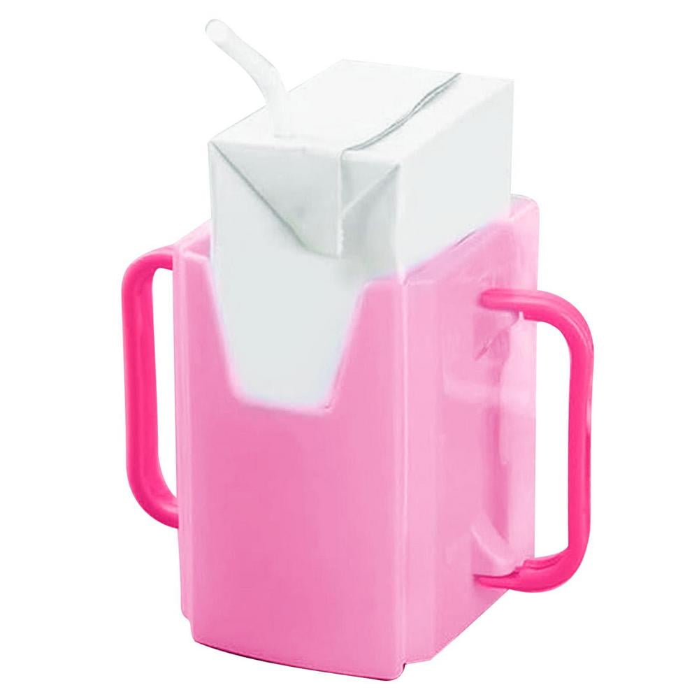 Ksruee Milk Carton Holder Drinking Bottle Holder for Toddler Squeeze ...