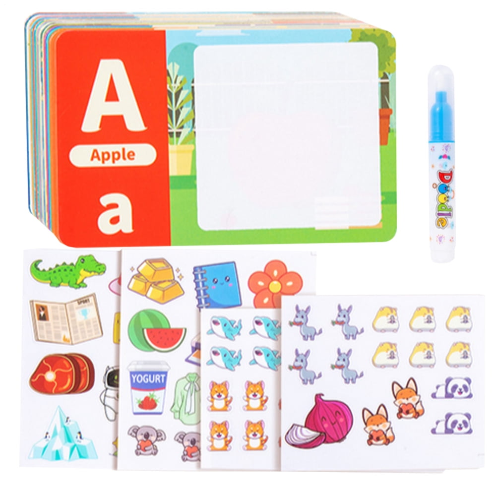 Ksruee Reusable Sticker Book Reusable Toddler Busy Sticker Book ...