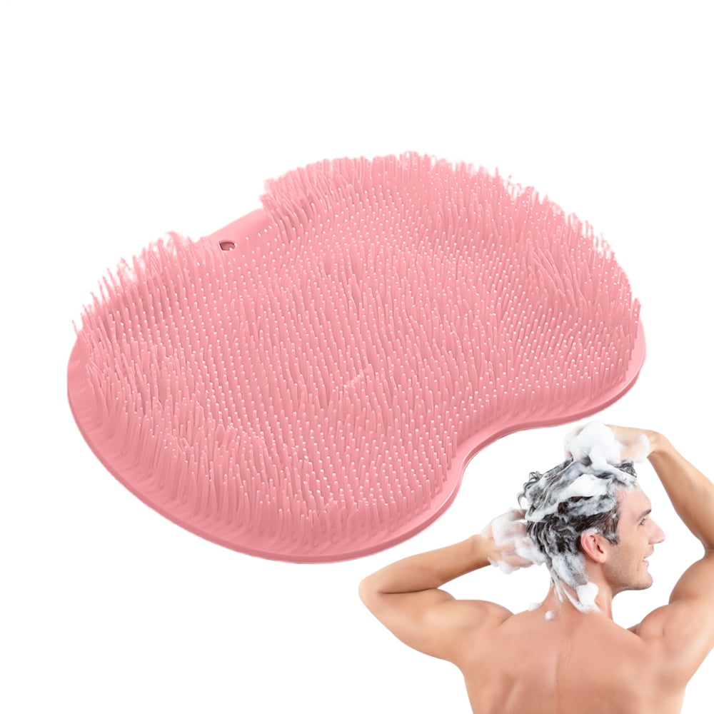 Ksruee Shower Foot Scrubber Mat Wall-Mounted Back Washer Pad Quick-Dry ...