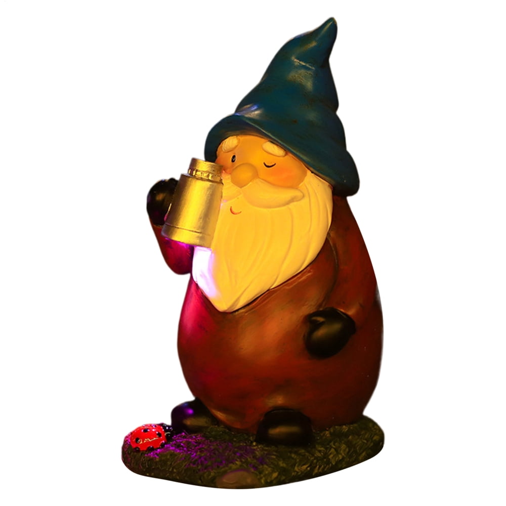 Ksruee Solar Garden Gnome Garden Gnomes Outdoor Ornaments Statues ...