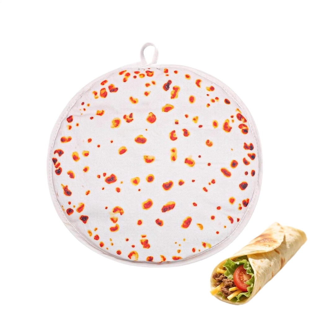 Ksruee Tortilla Warmer Pouch 12Inch Thermal Microwaveable Fabric ...