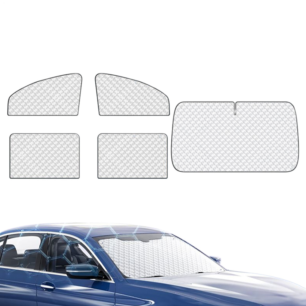 Ksruee Windshield Sun Shade UV Protection Sunshade 5 Pieces Insulated ...