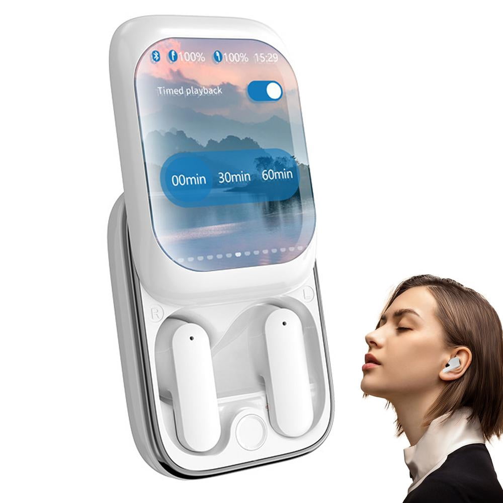 Ksruee Wireless Earbuds with Screen Smart Earbuds in-Ear Headphones ...