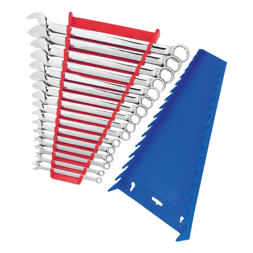 Ksruee Wrench Organizer 2X Magnetic Wall Mount Storage Rack Open End ...