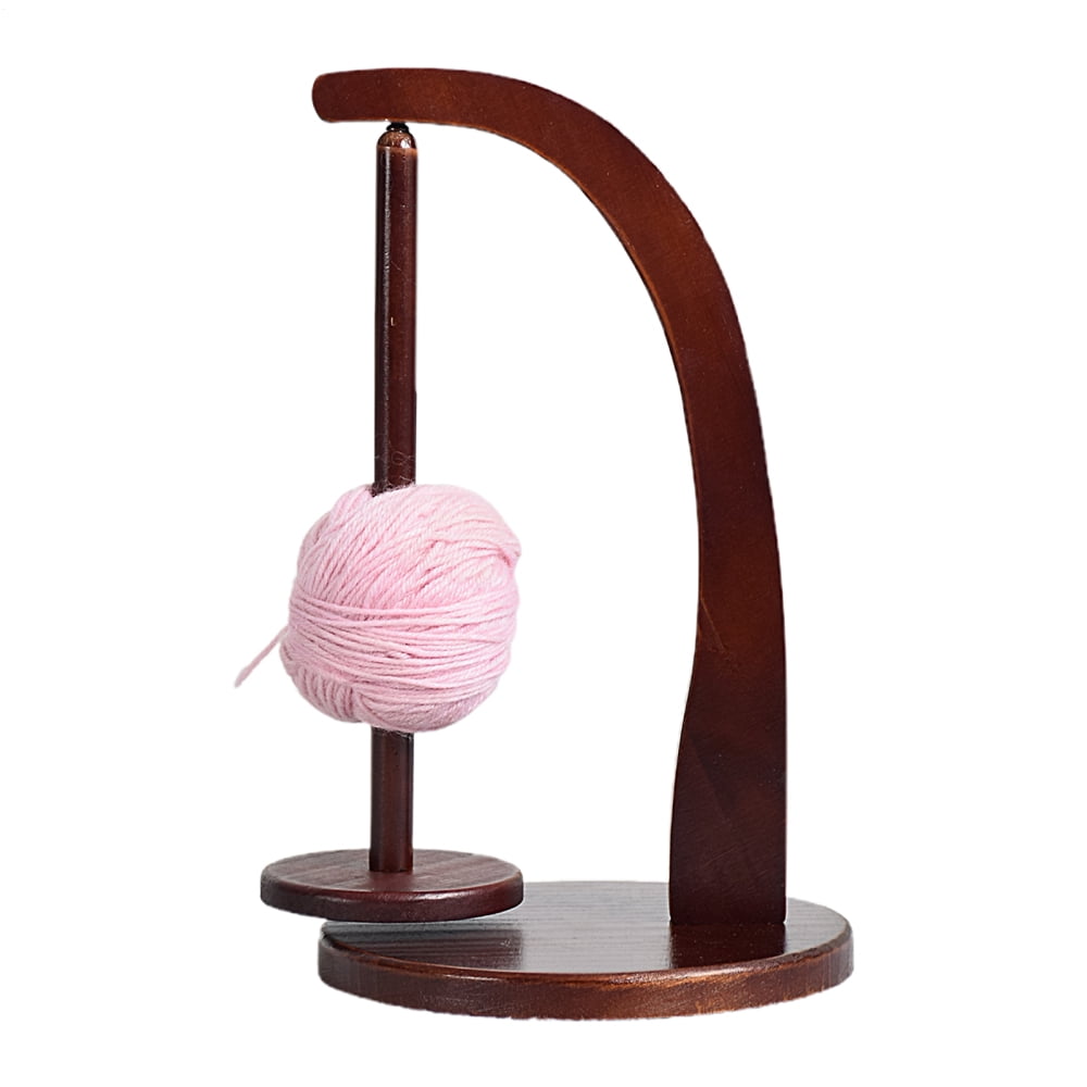 Ksruee Yarn Spinner for Crocheting Wooden Yarn Storage Organizer Yarn ...
