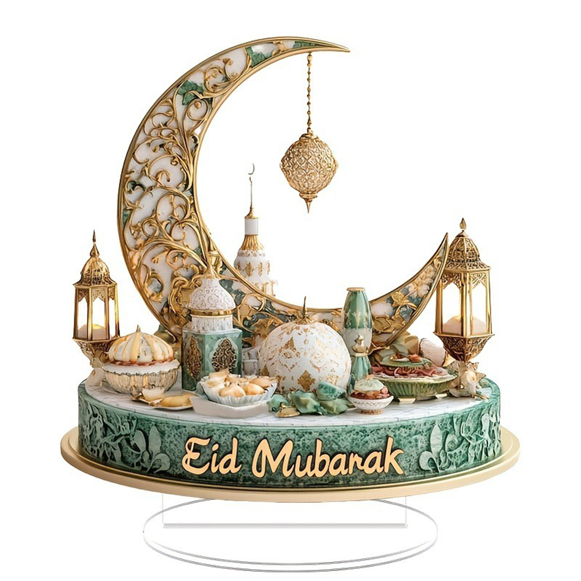 Ksxsiy Crescent Moon Decoration Unique Retro 2D Plastic Moon Ornament ...