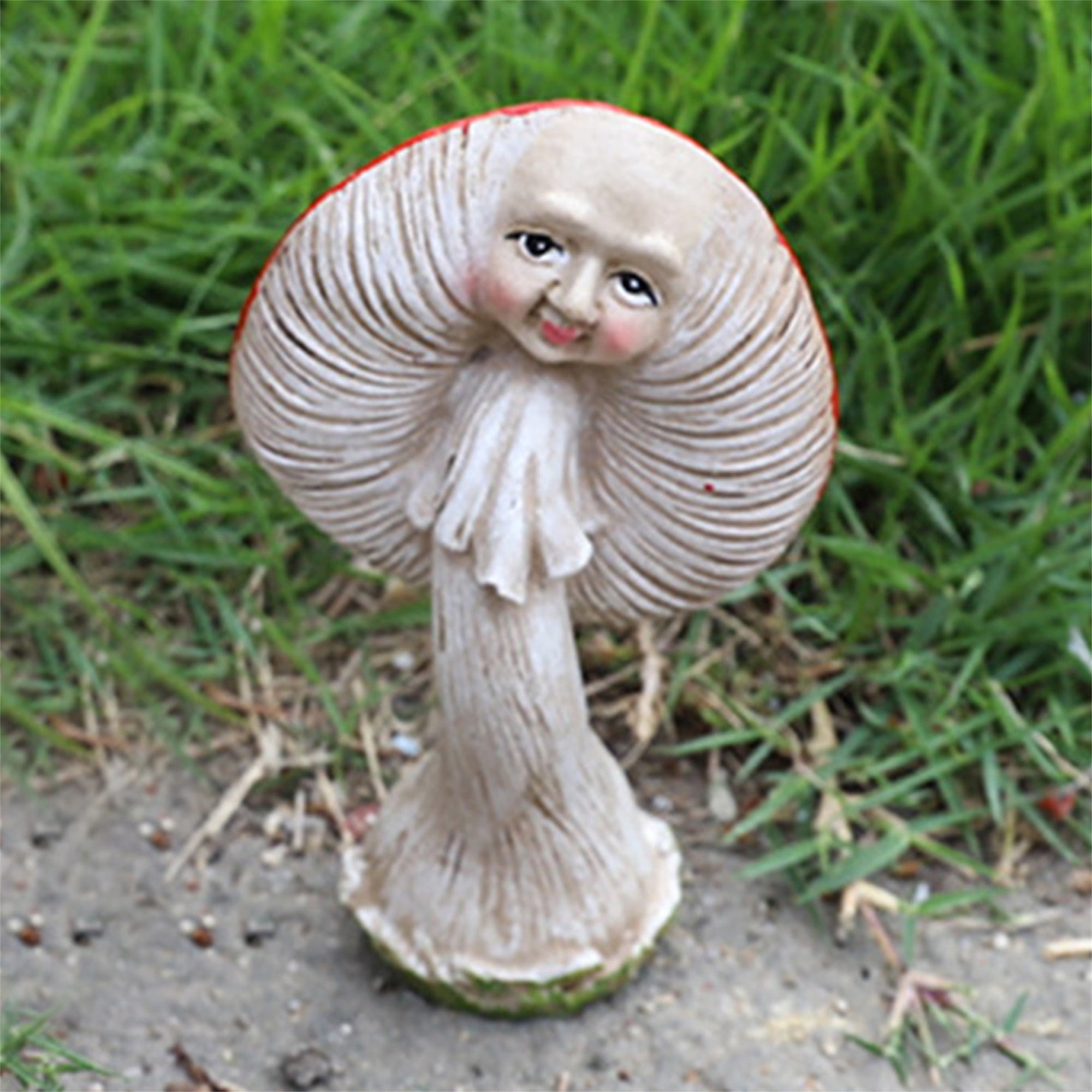 Ksxsiy Elf Mushroom Statue,Resin Outdoor Sculpture Decoration Art Craft ...