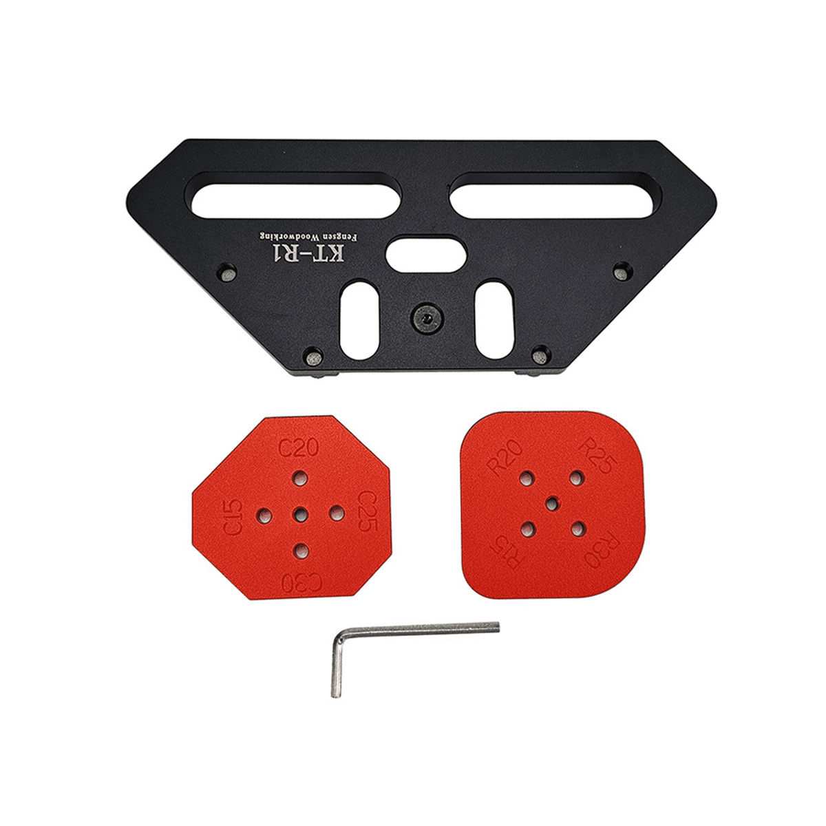 Kt-R1 Woodworking Arc Positioning Template Rounded R Corner Plate ...