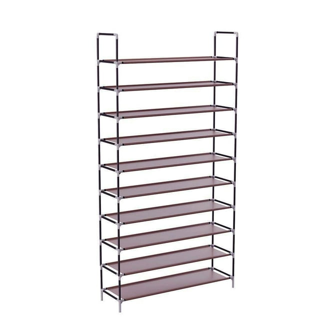 Ktaxon 10-Tier Shoe Rack, 50-Pair Storage, Space Saving Closet ...