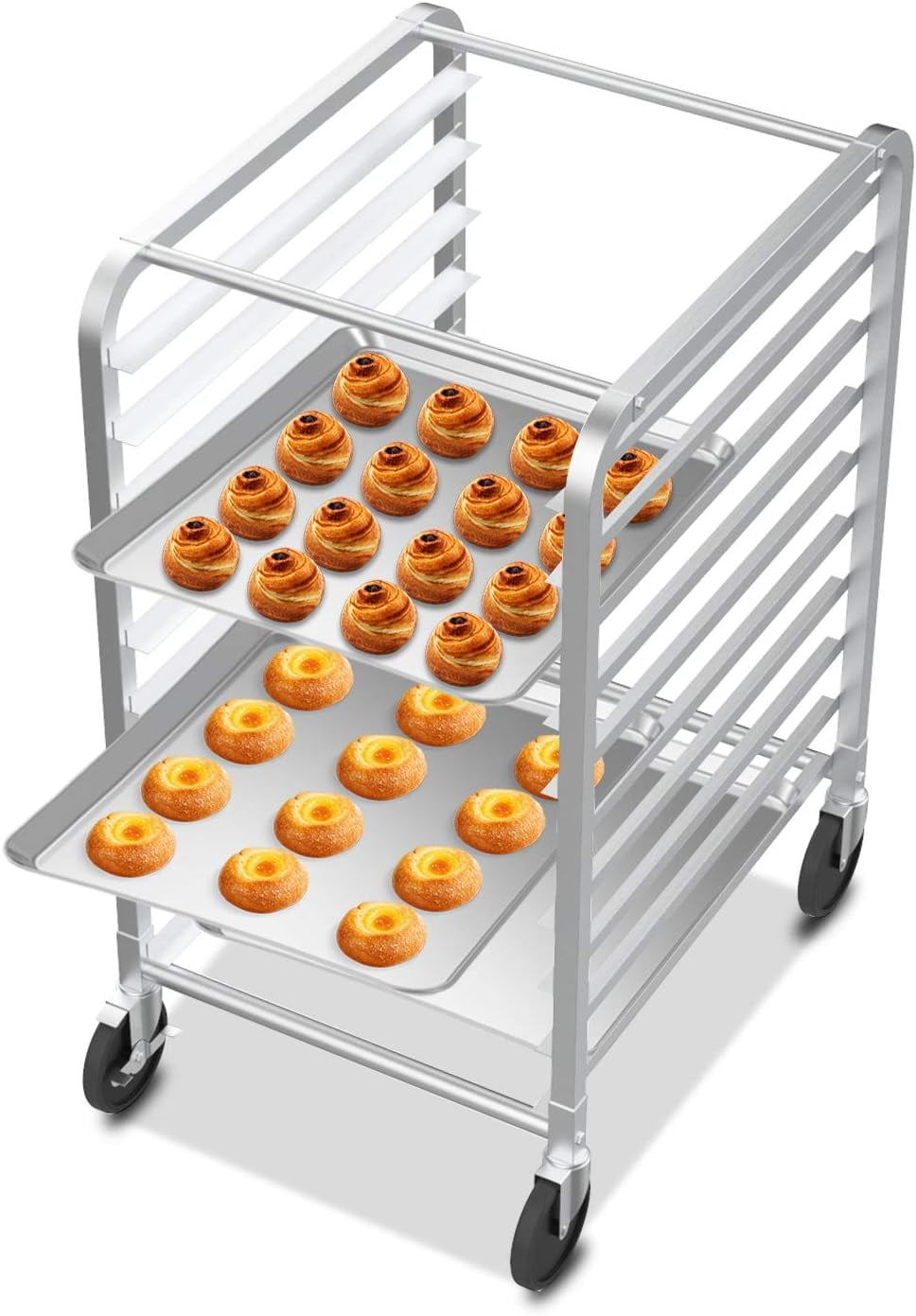 Ktaxon 10-Tiers Sheet Bun Pan Speed Bakery Tray Racks, Commercial ...