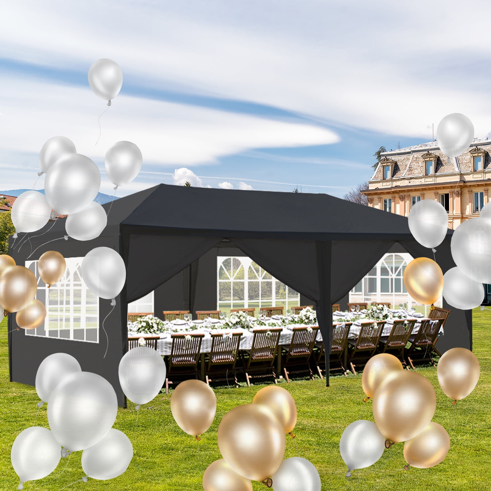 Ktaxon Large Waterproof Canopy Tent, 10'x20' Event Backyard Party ...