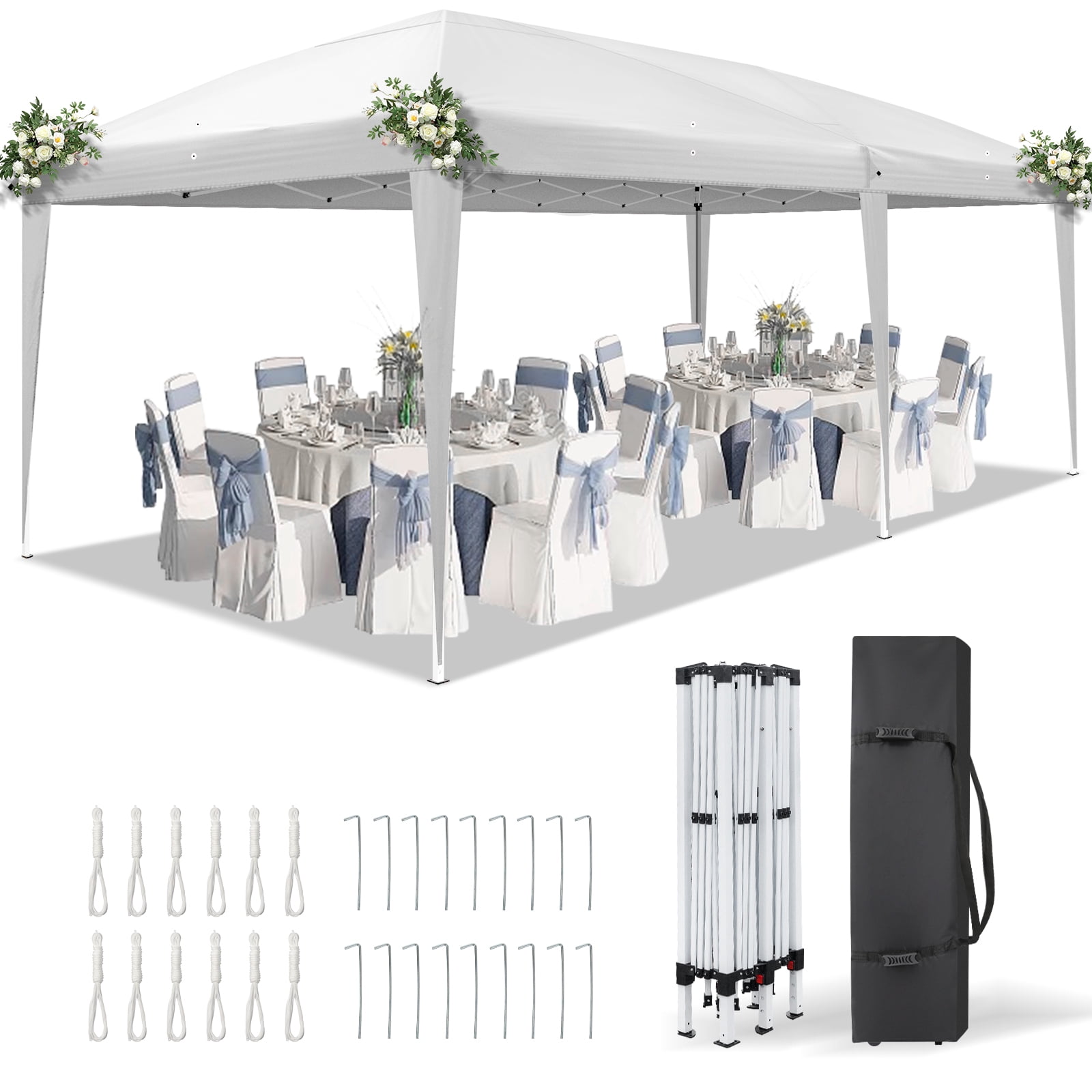 Ktaxon 10'x 20' Pop Up Canopy Tent Heavy Duty Large Party Tent,Outdoor ...