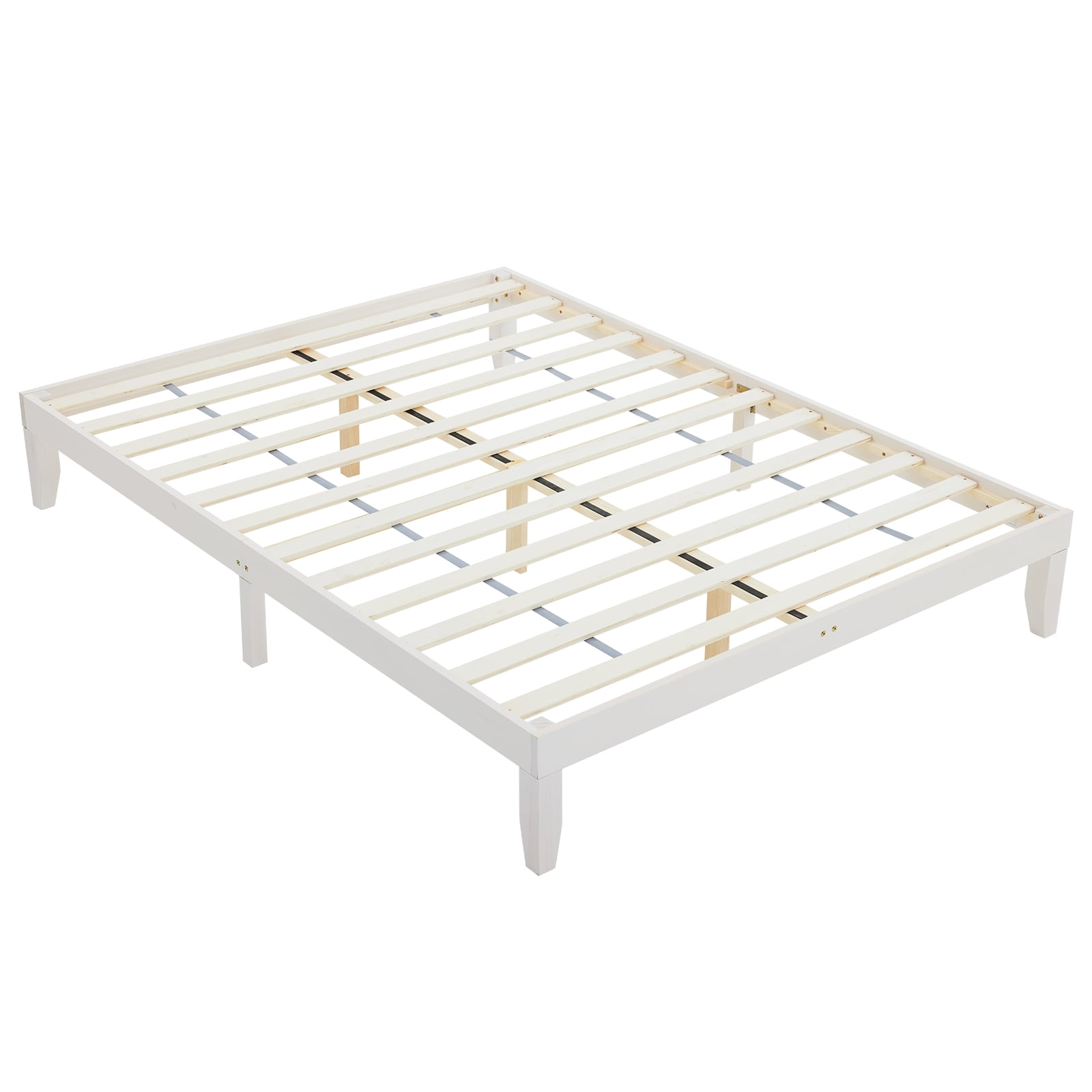 Ktaxon 12" Deluxe Wood Platform Bed Frame, Full Bed Frame, Mattress ...