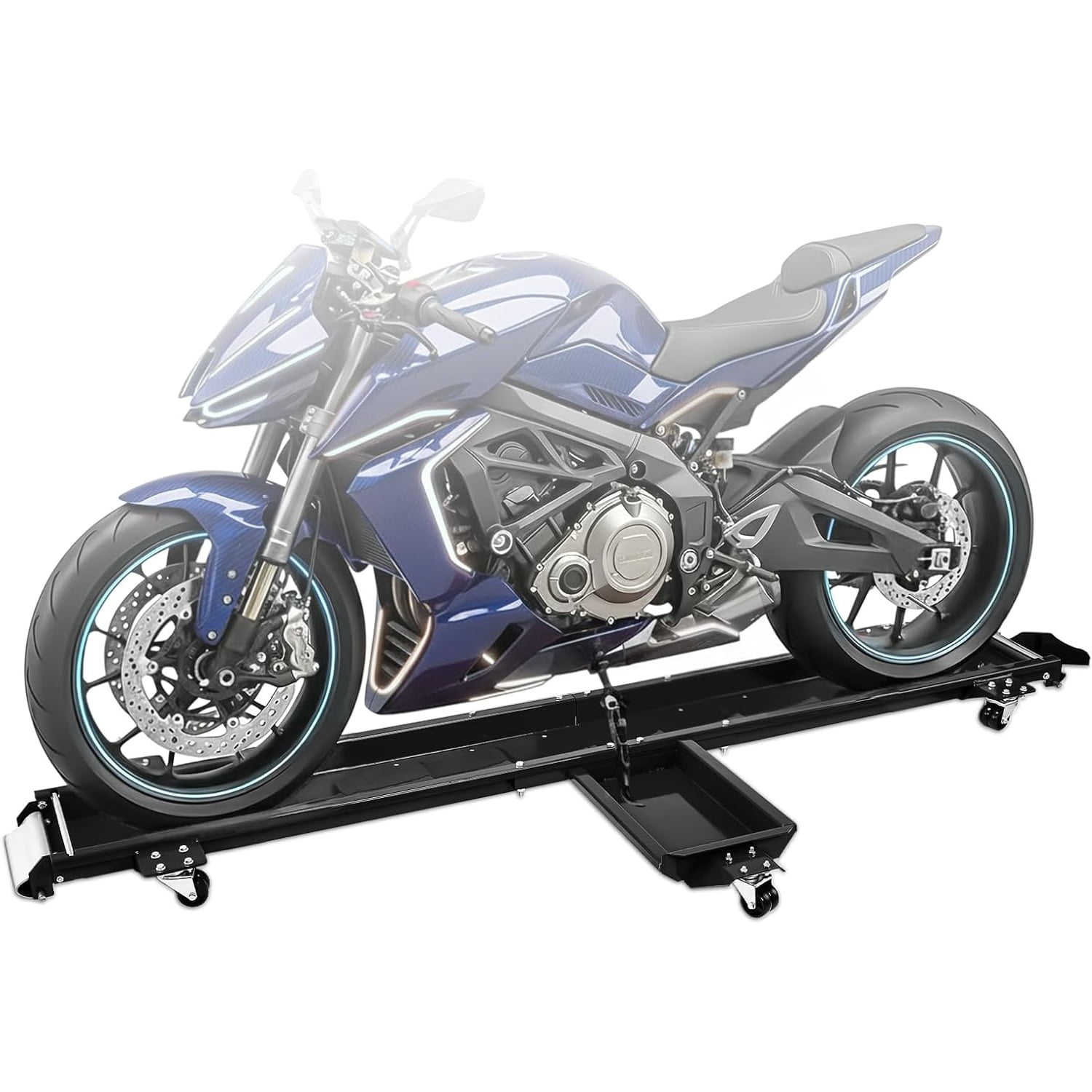 Ktaxon 1250 lbs Motorcycle Dolly, Heavy Duty Steel Bike Mover with 5 ...