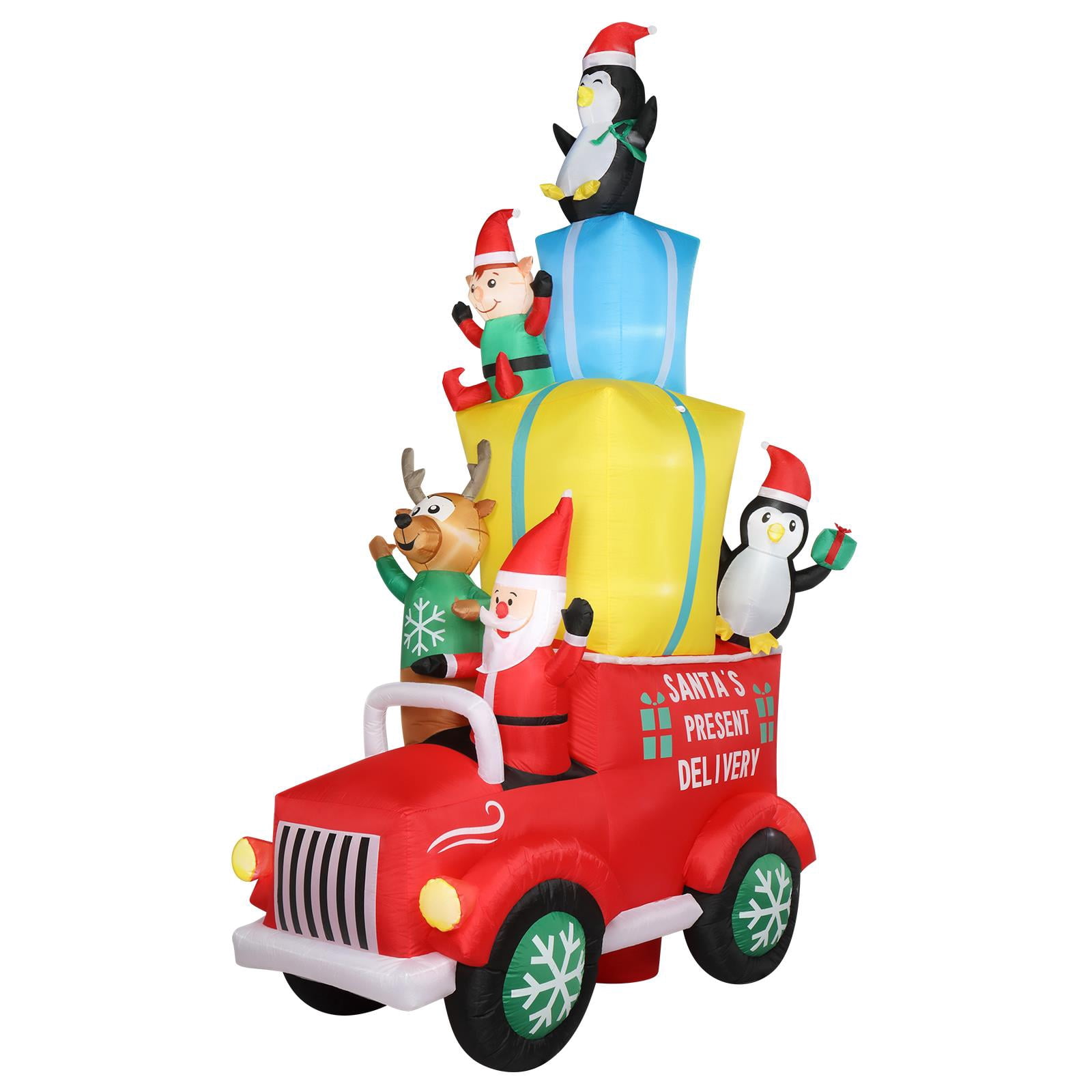 Ktaxon 12Ft Giant Christmas Inflatable Santa Claus with Gifts, Airblown ...