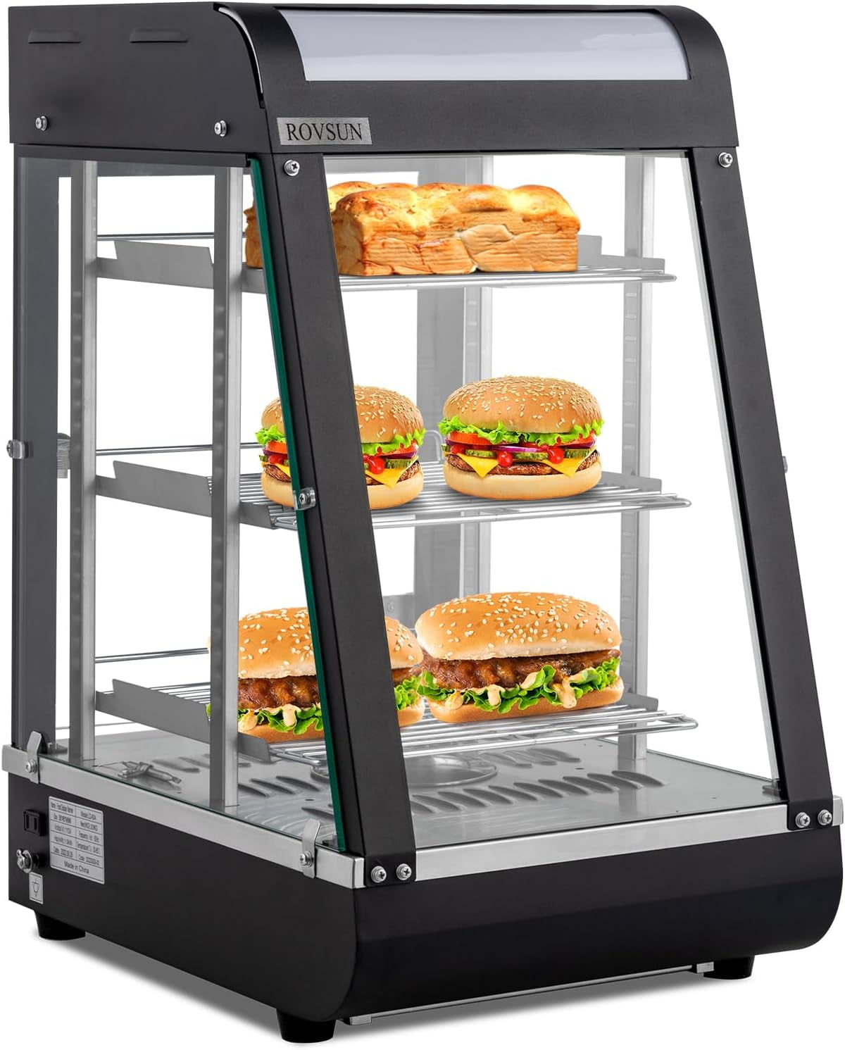 "Ktaxon Commercial 15"" Food Warmer, 3-Tier Electric Countertop Display ...