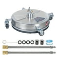 "Ktaxon 15"" Heavy Duty Stainless Steel Pressure Washer Surface Cleaner ...