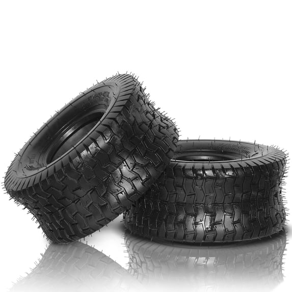 Ktaxon Pack of 2, 15x6.00-6 Lawn Mower Grass/Mud Tires, 2PR Tubeless ...