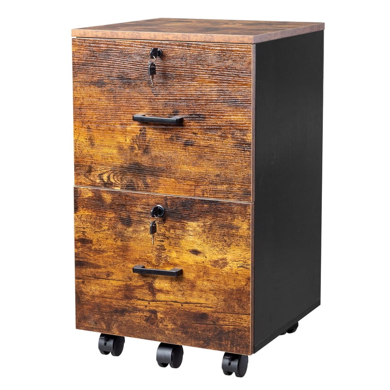 Rustic Wooden File Cabinets