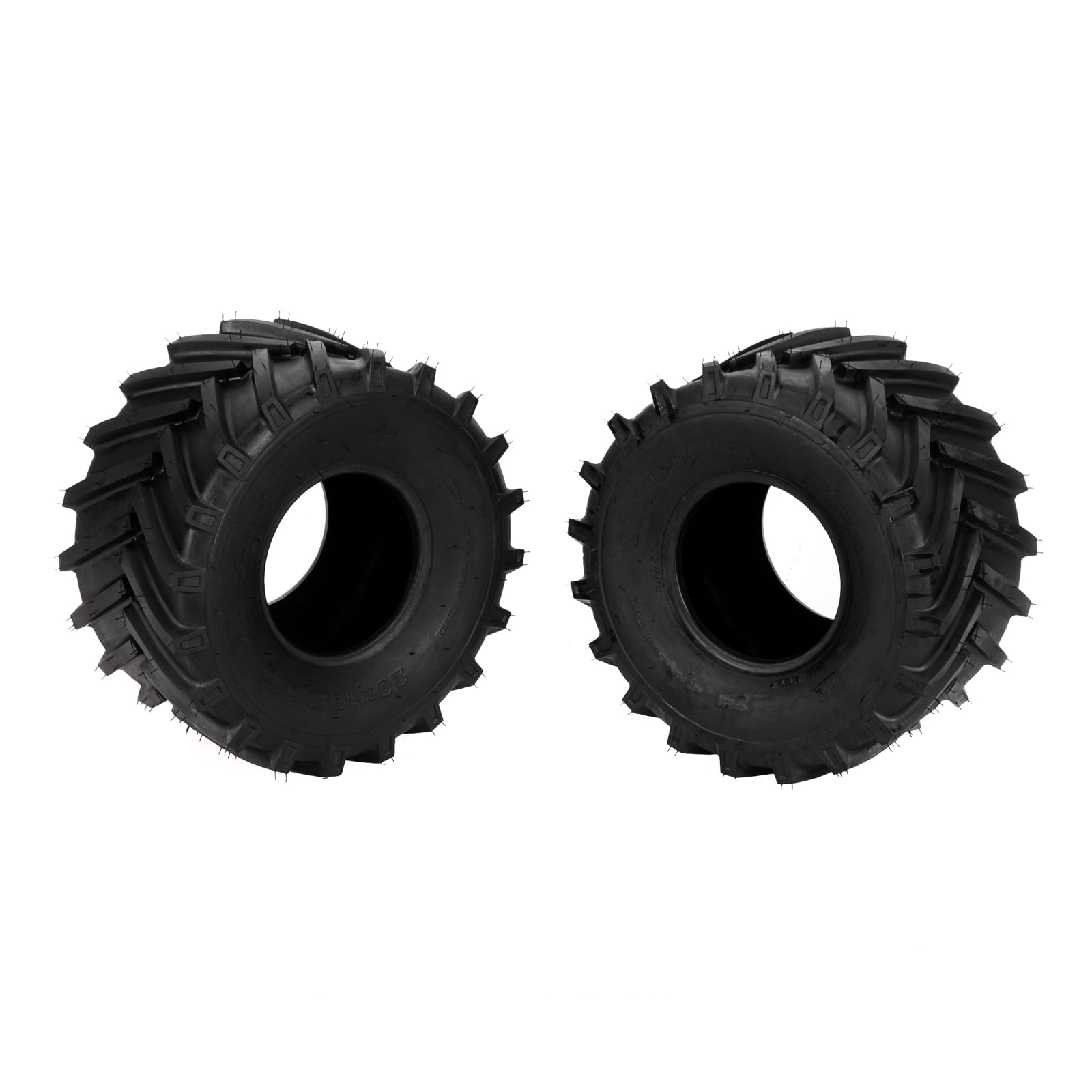 Ktaxon 2 Pack 20x10.00-8 Lawn Mower Turf Tires, 4PR Tubeless Garden ...