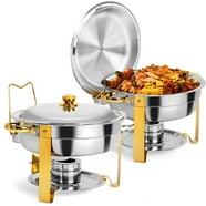 Ktaxon 8 Pack Oval Chafing Dish for Buffet, 6 Quart Stainless Steel ...