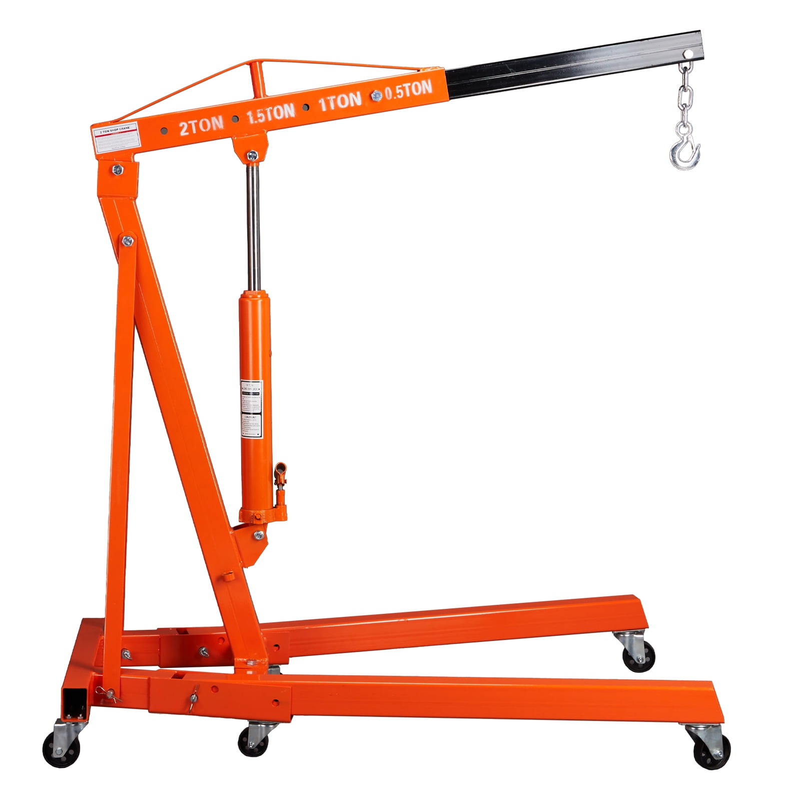 Ktaxon 2 TON Engine Motor Hoist Cherry Picker Shop Crane Lift Orange ...