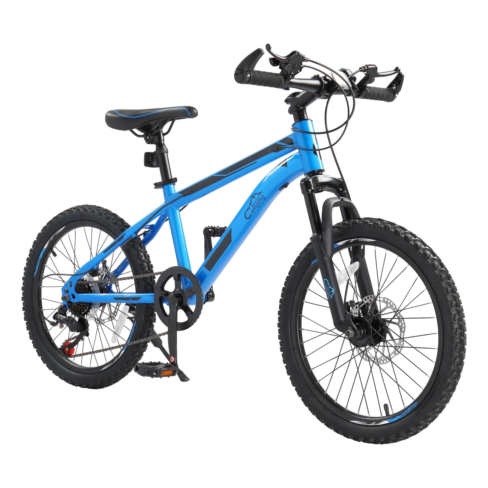 Ktaxon 20" Mountain Bike, 7 Speed Kids Bike for Boys Girls with Disc ...