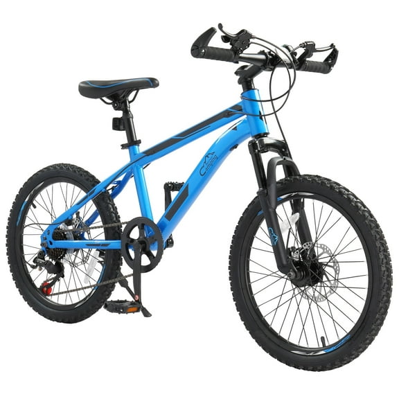 Baprem 20" Mountain Bike for Kids Ages 5-10 Years, 7 Speed Disc Brake ...