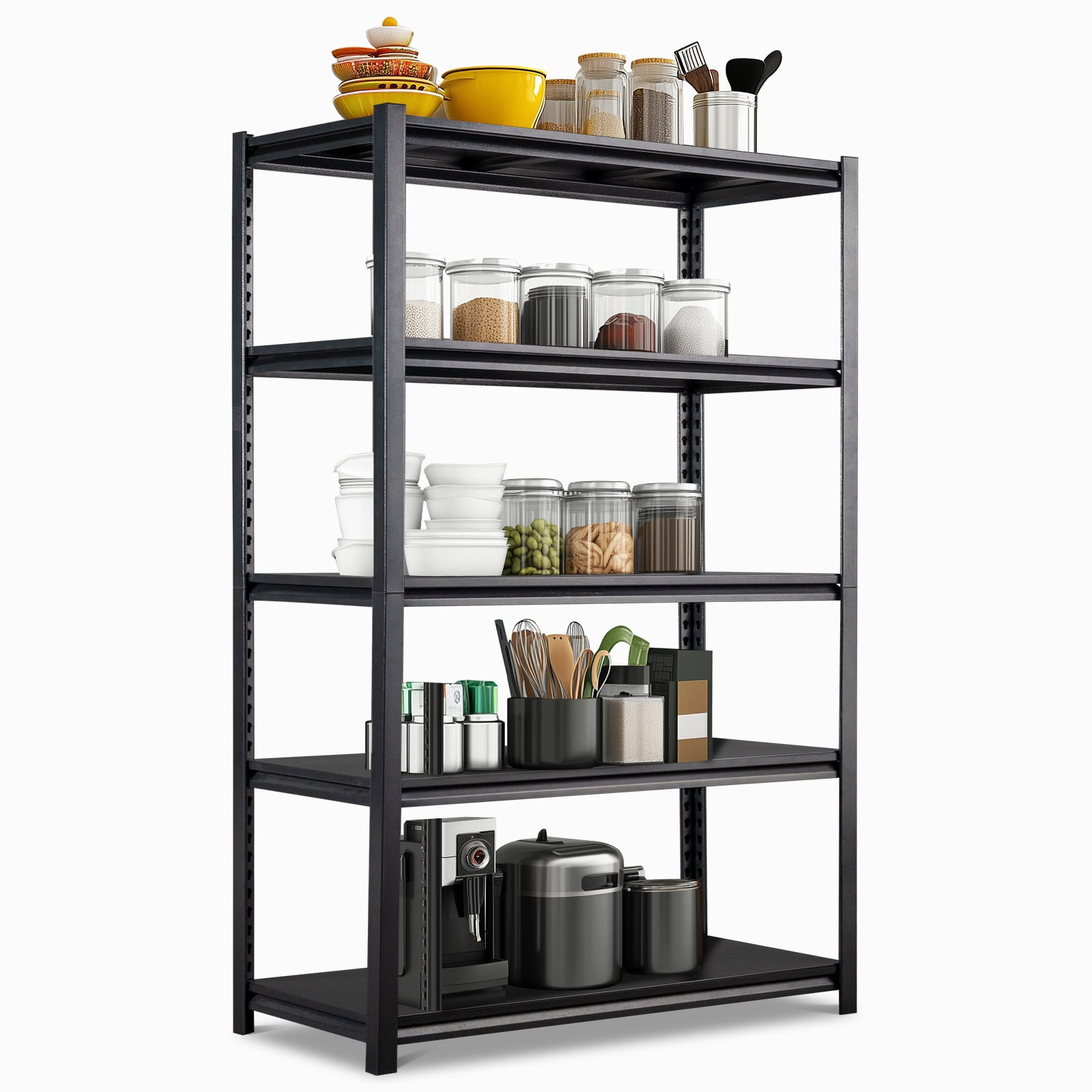 Ktaxon 2200 LBS Heavy Duty Storage Shelf for Garage Storage, 5-Shelf ...