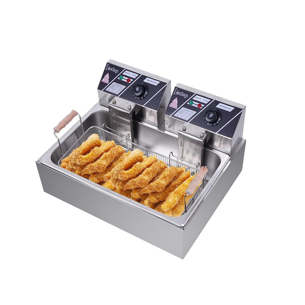Ktaxon 23.26Qt 5000W Large Commercial/Home Deep Fryer Stainless Steel ...