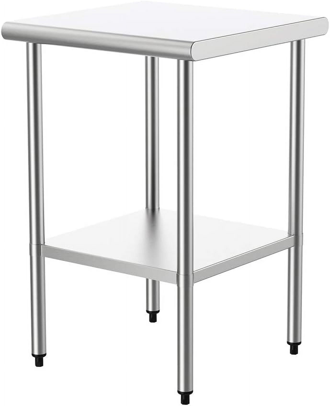 Ktaxon 24'' x 24" Stainless Steel Prep & Work Table, Kitchen Commercial ...