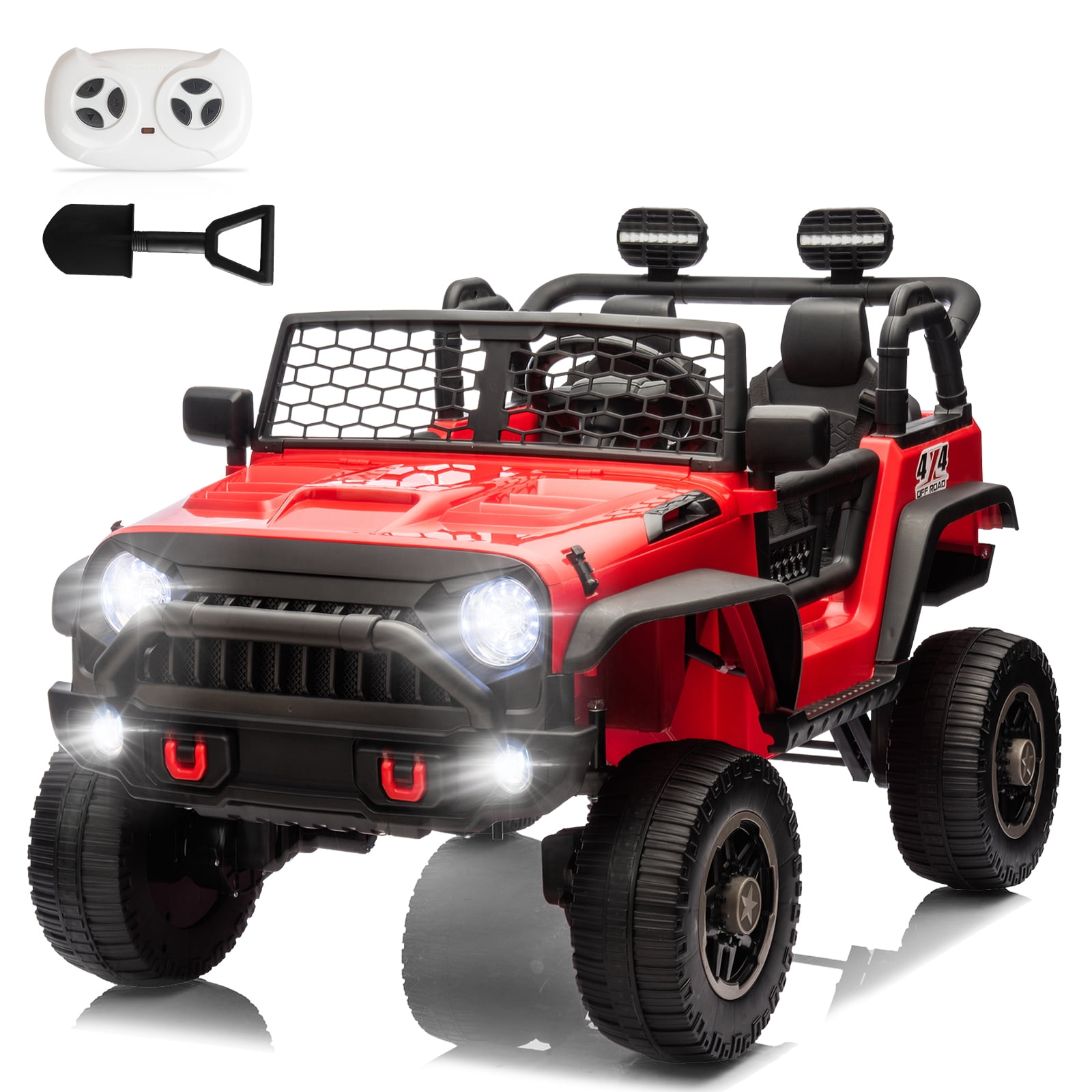 Ktaxon 24V Ride On Car for Kids, 2 XL Seater Electric Car, 2WD/4WD ...