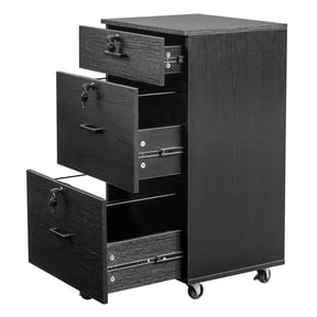 Space Solutions, Vertical File Cabinet, 3 Drawer, Letter Size Blue ...