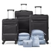 SWISSGEAR Checklite II Softside 3-Piece Expandable Luggage Set with 8 ...