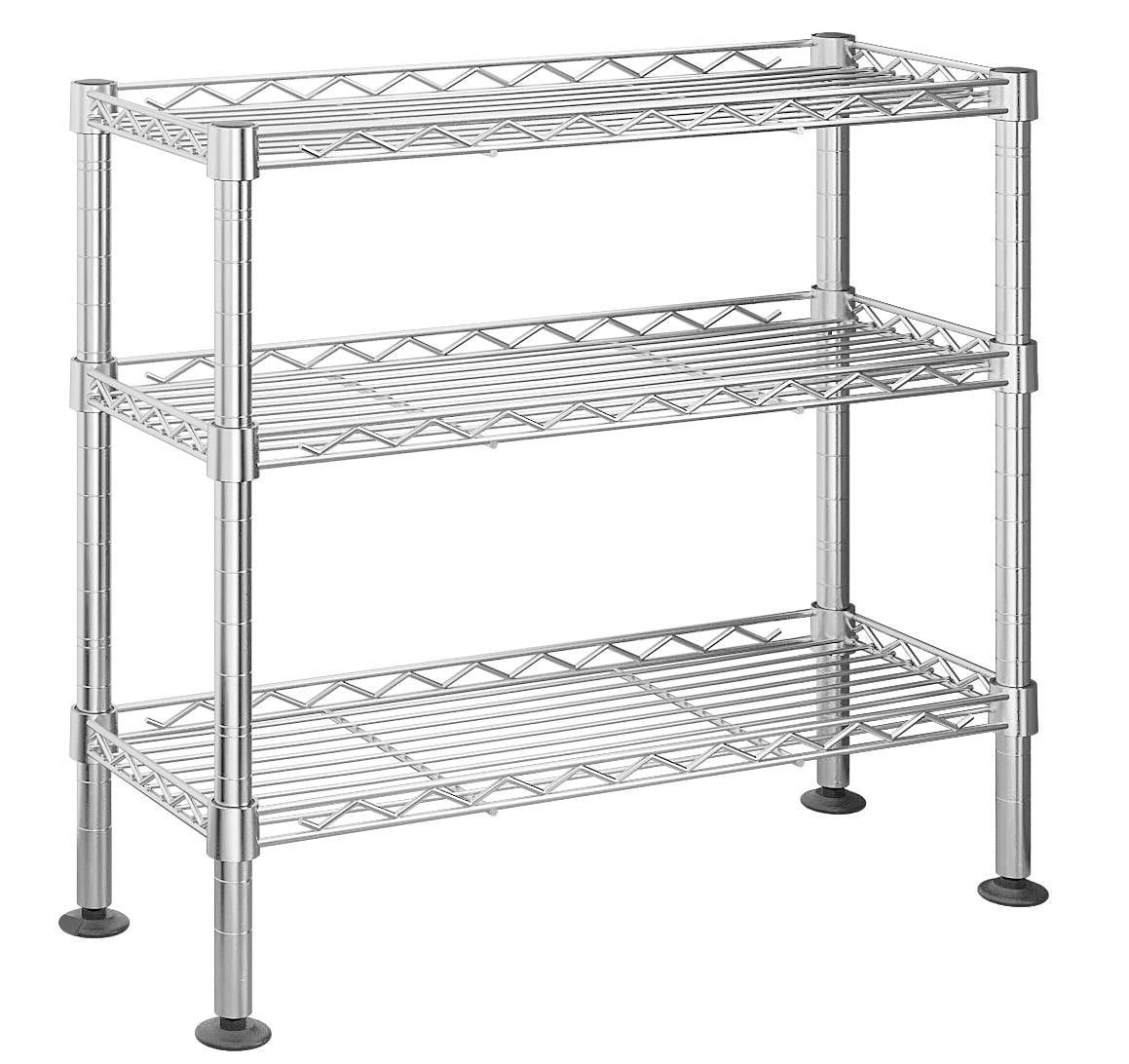 "Ktaxon Heavy Duty 3-Shelf Storage Rack, Durable Steel Construction ...