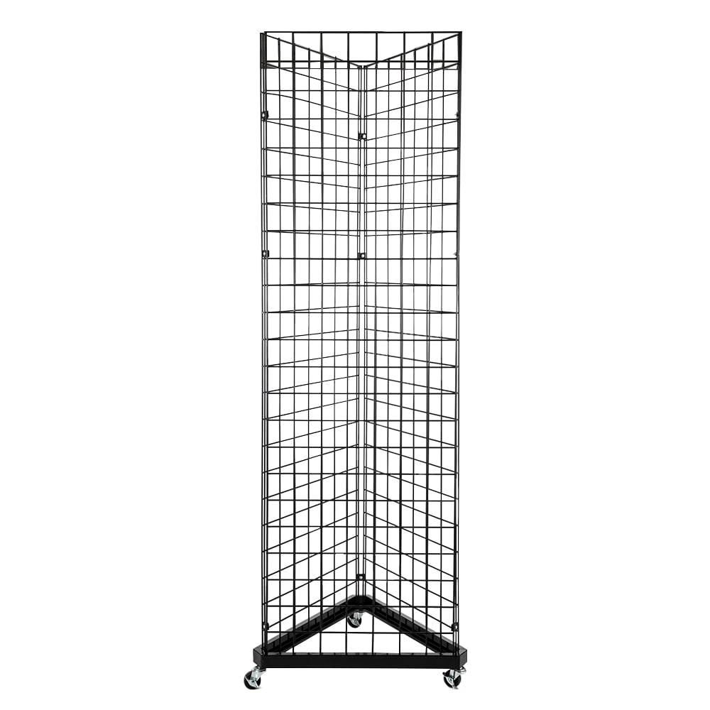 Ktaxon 3 Side 5mm Iron Mesh Frame Triangle Base, With Wheel - Walmart.com