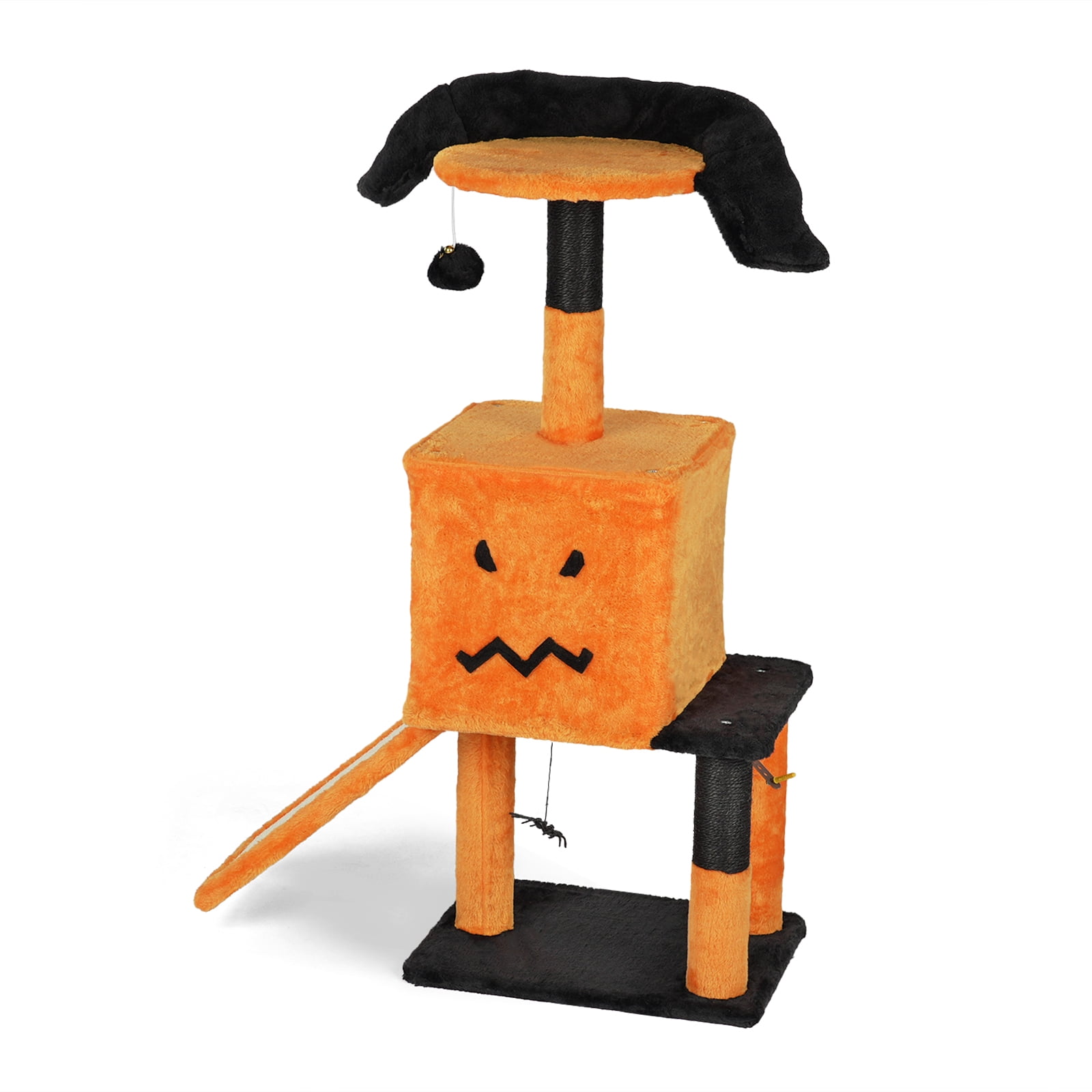 Ktaxon 3-Tier Halloween Cat Tree w/Ghost Face & Scratch Board ...