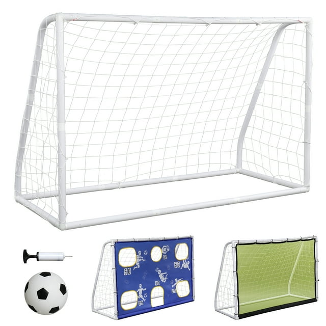 Free Shipping! Ktaxon 3 in 1 Soccer Goal with Football, Target Training ...