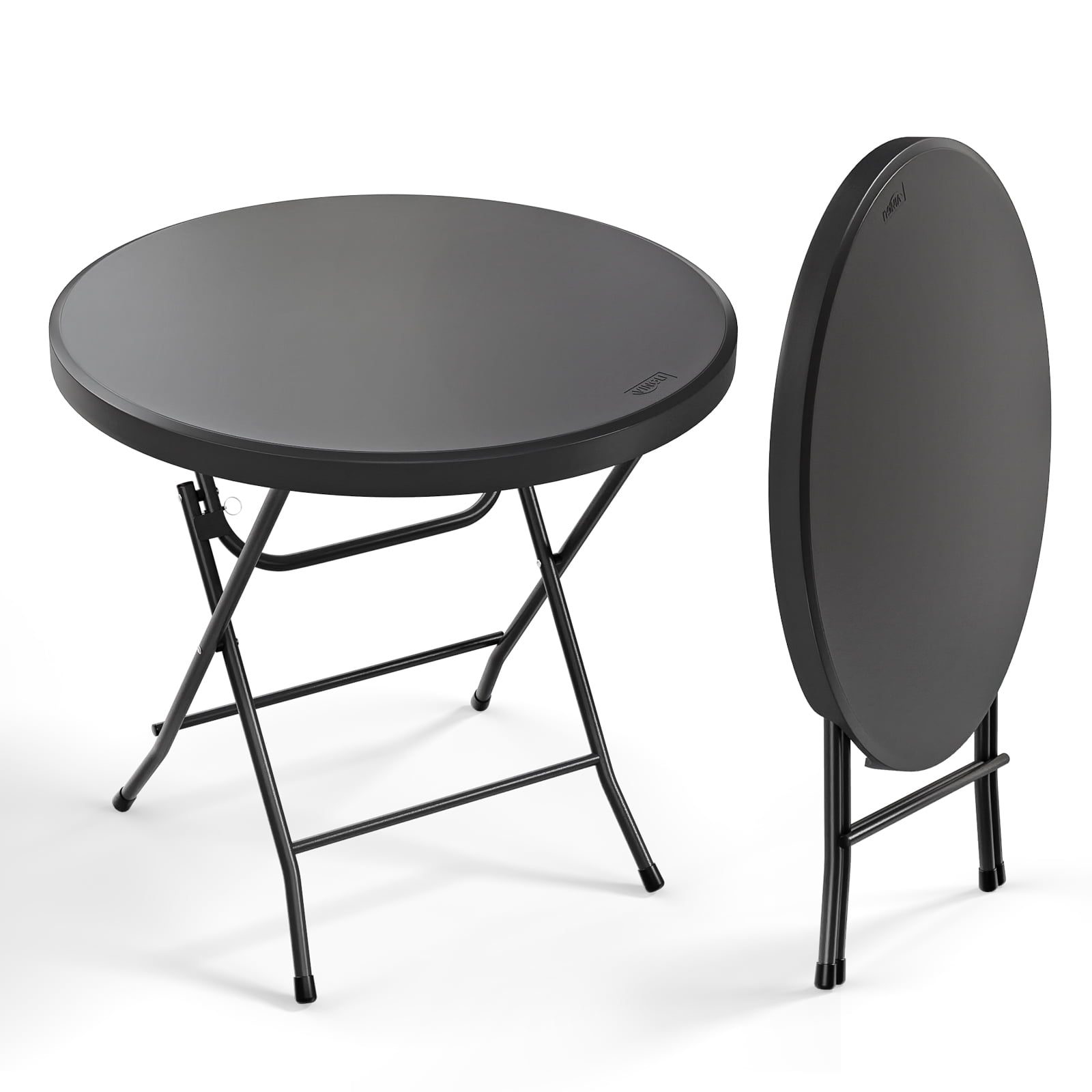 Ktaxon 32" Round Folding Table, Portable Plastic Table for Indoor ...